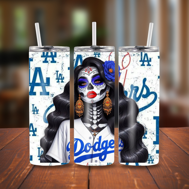 Catrina Dodgers Tumbler – artebykarina